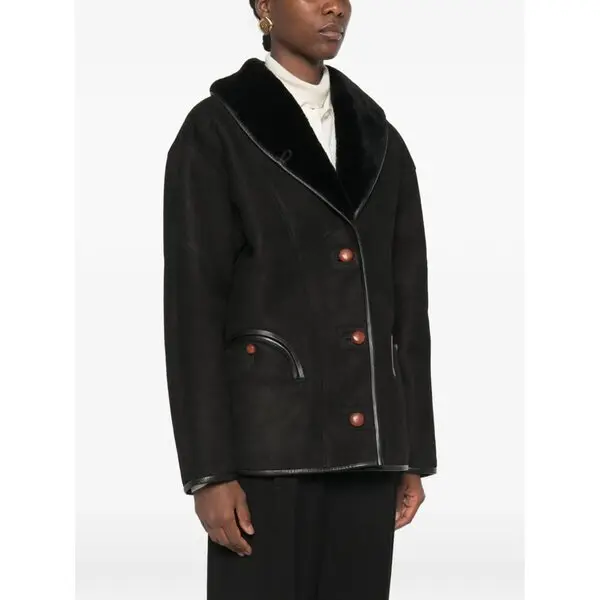 BLAZÉ MILANO Jackets Faux Fur & Shearling Jackets - Black