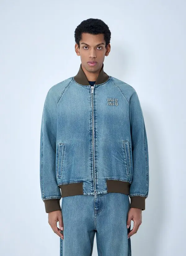 Miu Miu Denim Blouson Jacket