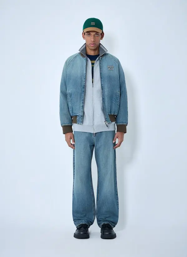 Miu Miu Denim Blouson Jacket
