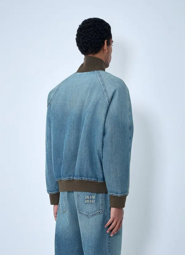 Miu Miu Denim Blouson Jacket