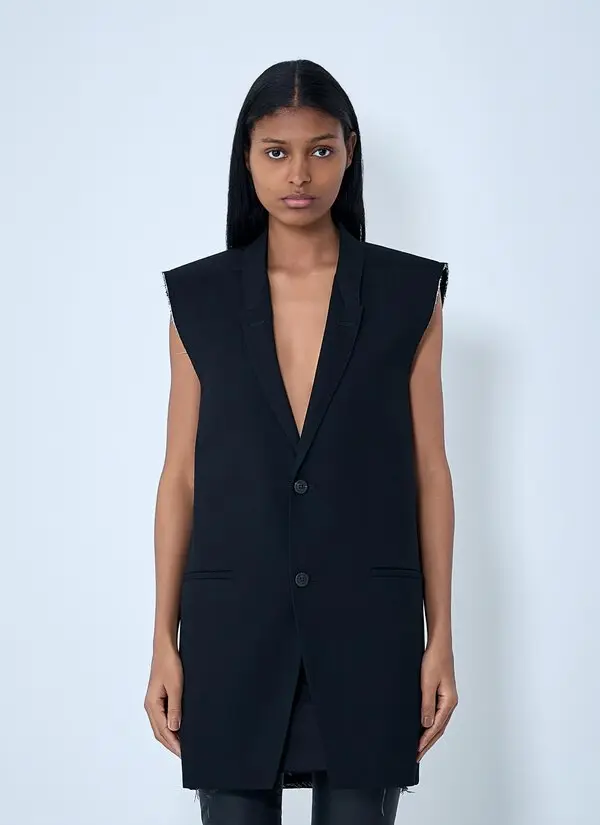 Rick Owens Sleeveless Tailored Blazer
