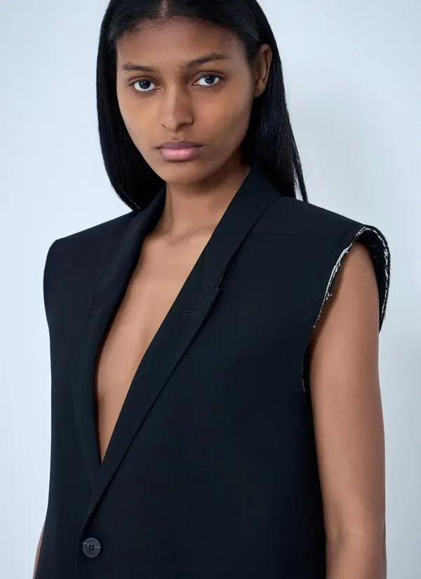 Rick Owens Sleeveless Tailored Blazer