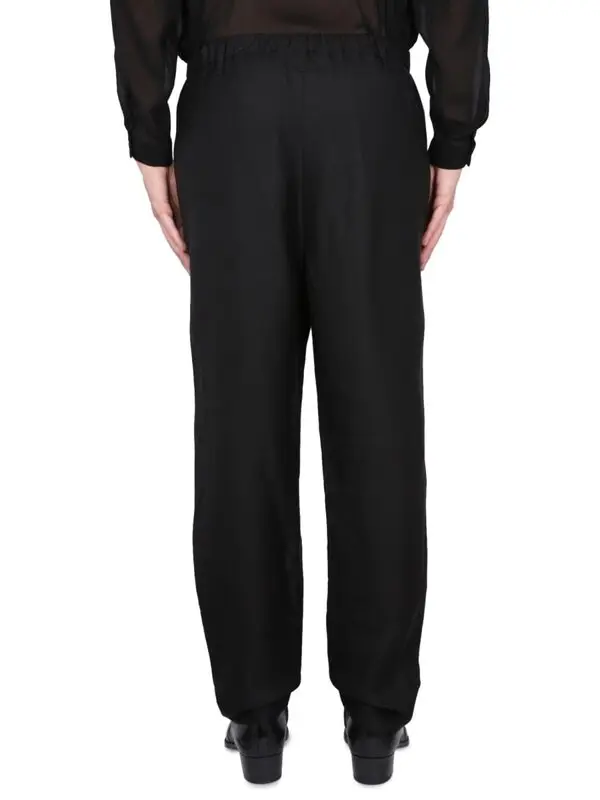 Saint Laurent High Waist Elasticated Trousers