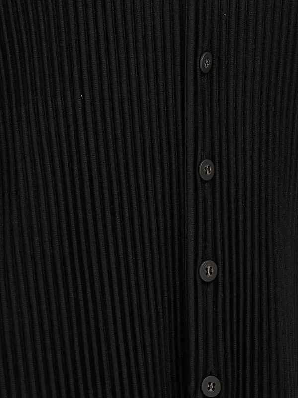 Issey Miyake Pleated Waistcoat - Black