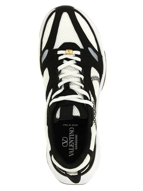 Valentino Garavani Mesh Suede Sneakers - Multicolor