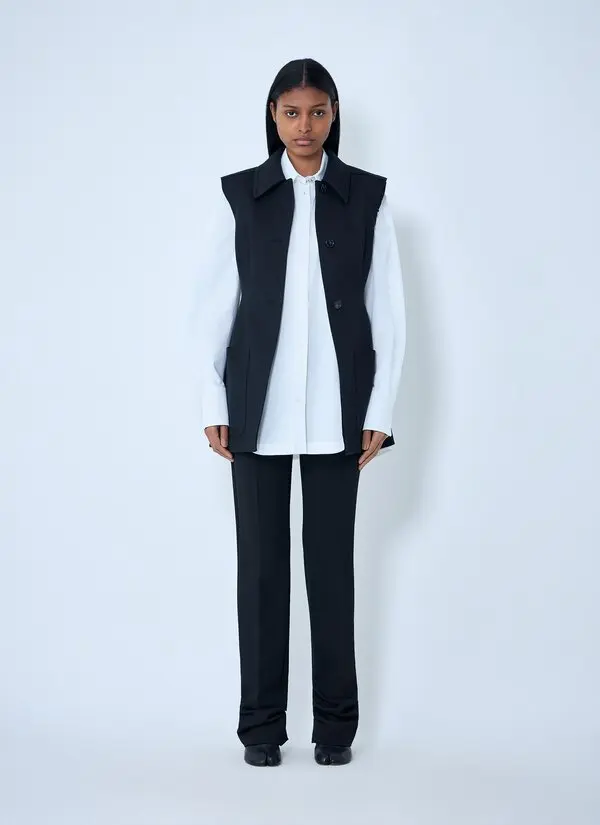 Sportmax Sleeveless Tailored Vest - Black