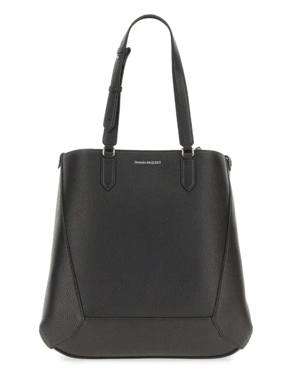 Alexander McQueen Tote Bag The Edge - Black
