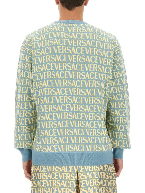 Versace Allover Logo Jersey