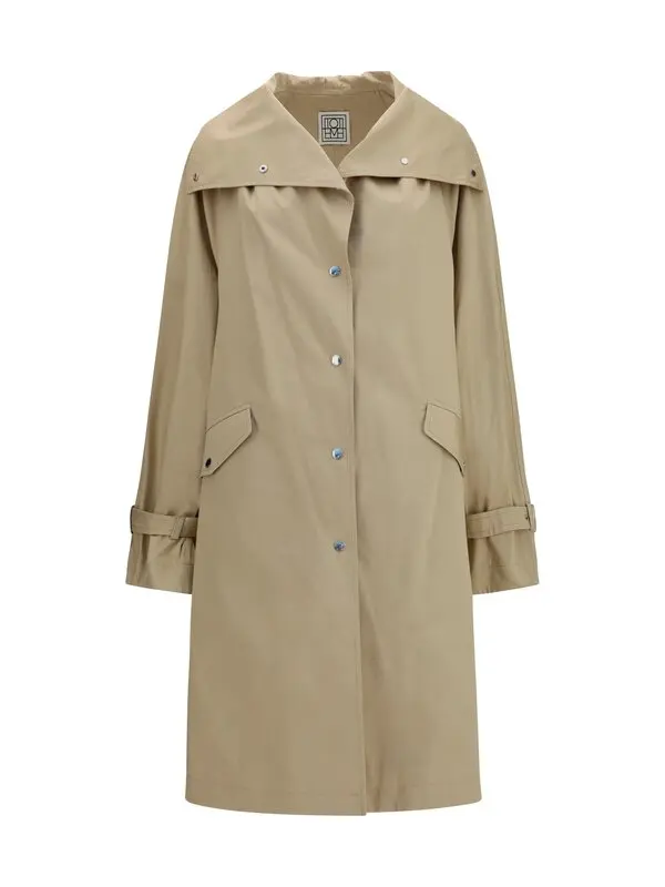 TOTEME Oversized Cotton Trench - Cream