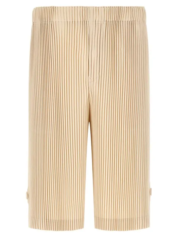 Issey Miyake Wear Or Wrap' Bermuda Shorts - Cream