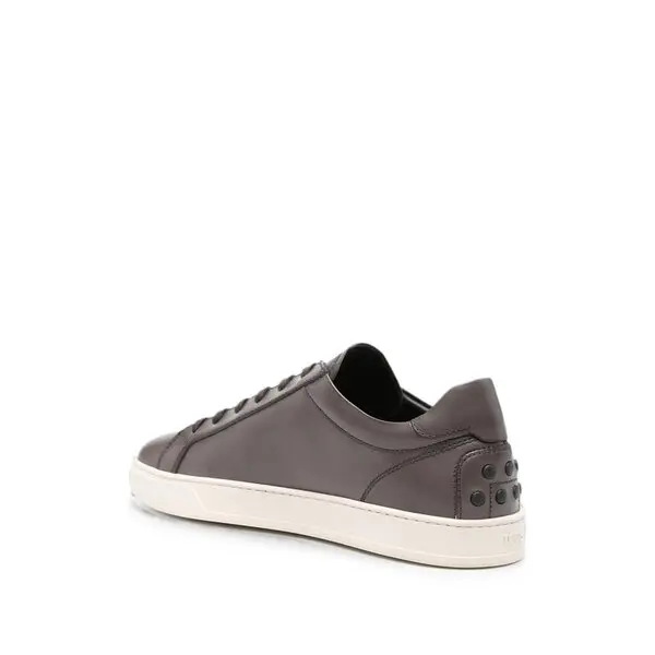 TOD'S Leather Low-top Trainers - Gray