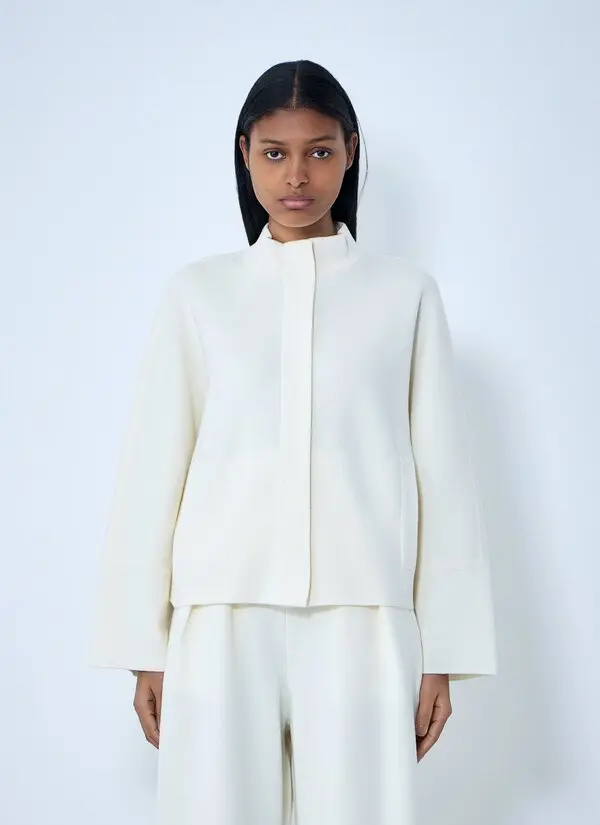Max Mara Structured Wool-blend Jacket - White