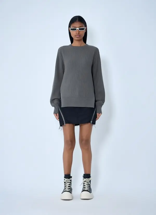 Rick Owens Ribbed Knit Sweater