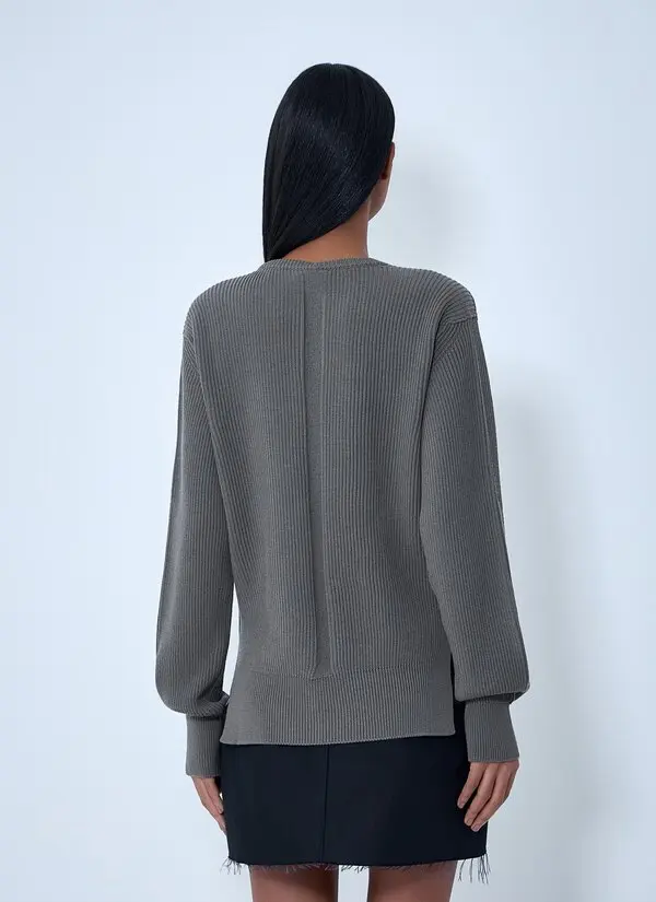 Rick Owens Ribbed Knit Sweater