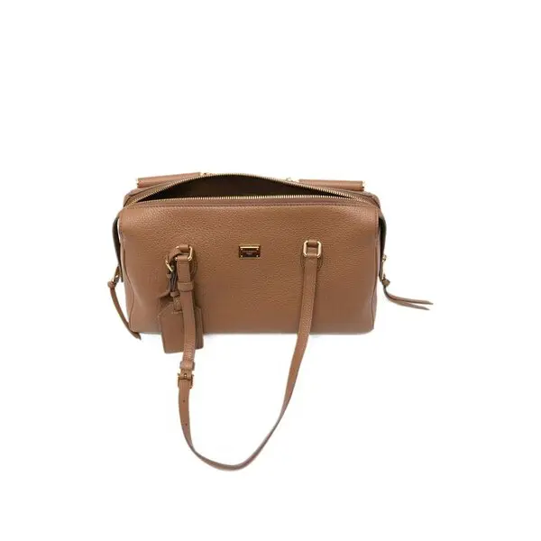 Dolce & Gabbana Leather Tote Bag - Brown