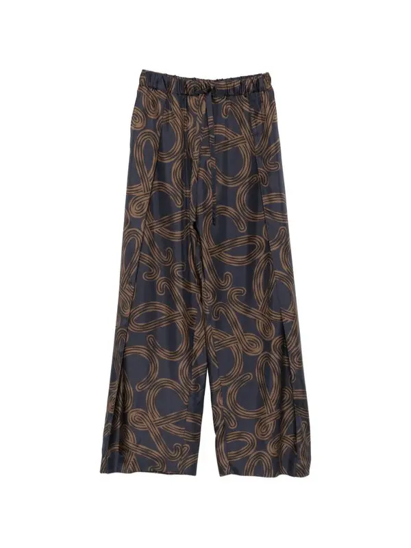 Loewe Printed Silk Trousers - Multicolor