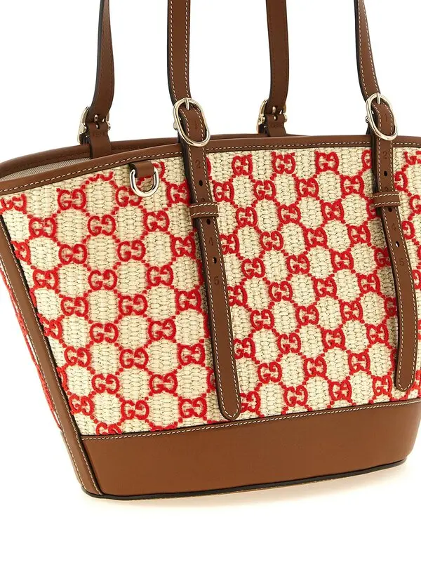 Gucci Small Woven Shopping Bag - Multicolor