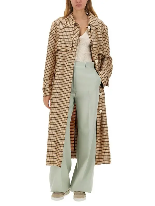 LANVIN Belted Trench Coat - Multicolor
