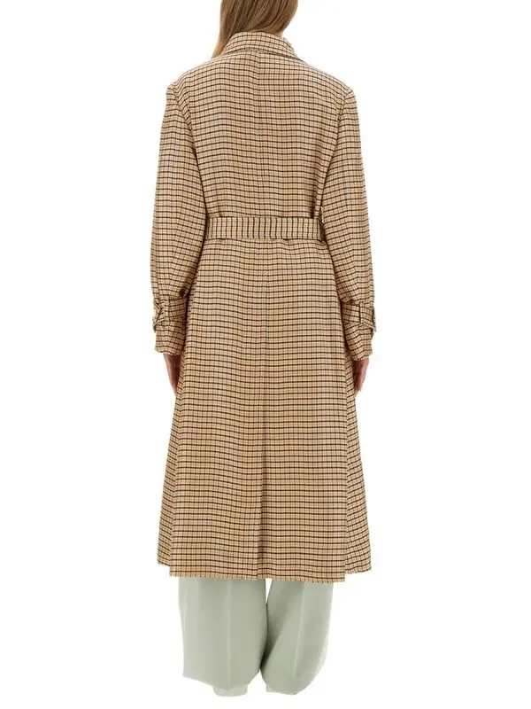 LANVIN Belted Trench Coat - Multicolor