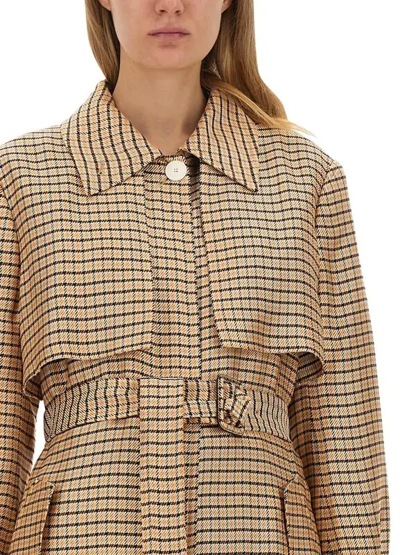 LANVIN Belted Trench Coat - Multicolor