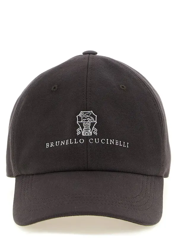 Brunello Cucinelli Logo Embroidery Cap