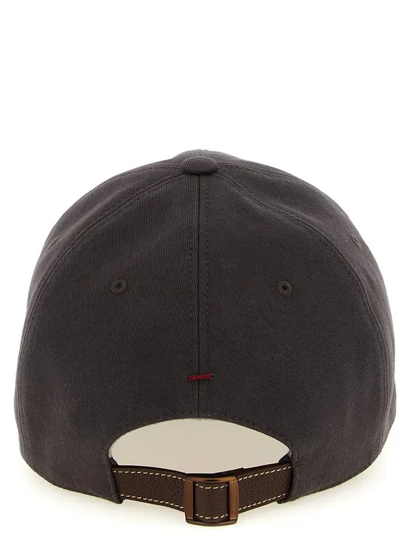 Brunello Cucinelli Logo Embroidery Cap