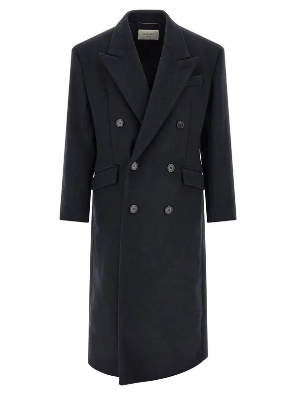Saint Laurent Double-breasted Coat