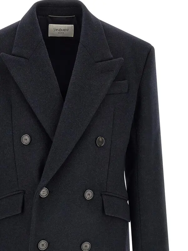 Saint Laurent Double-breasted Coat