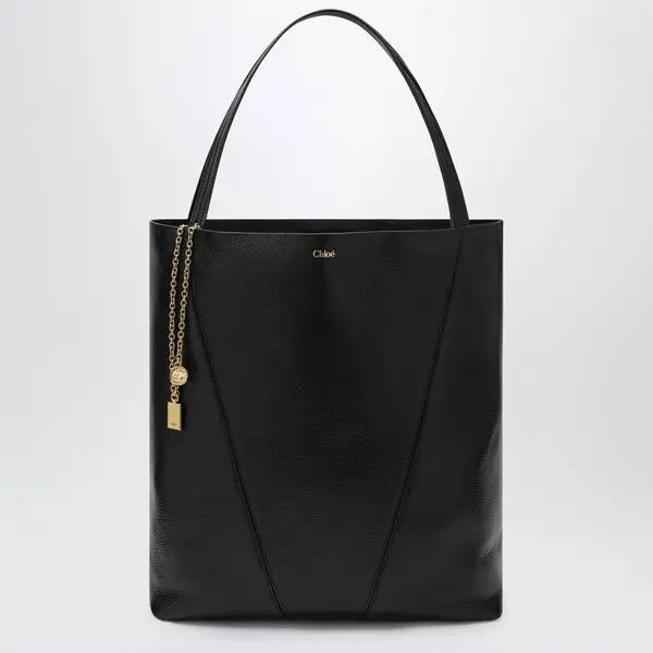 Chloé Large Black Spin Tote Bag - Blue