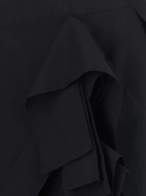 Bottega Veneta Wool Ruffle Midi Skirt