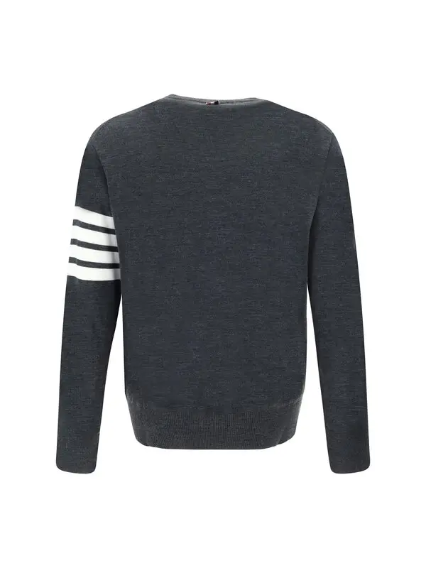 Thom Browne Virgin Wool Sweater - Gray