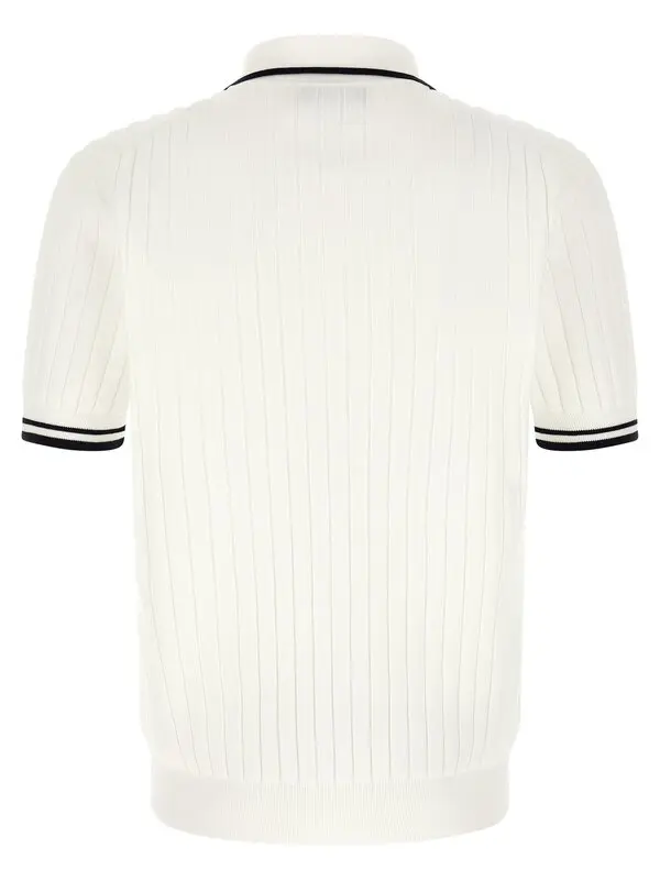 Dolce & Gabbana Flat Ribbed Polo Shirt