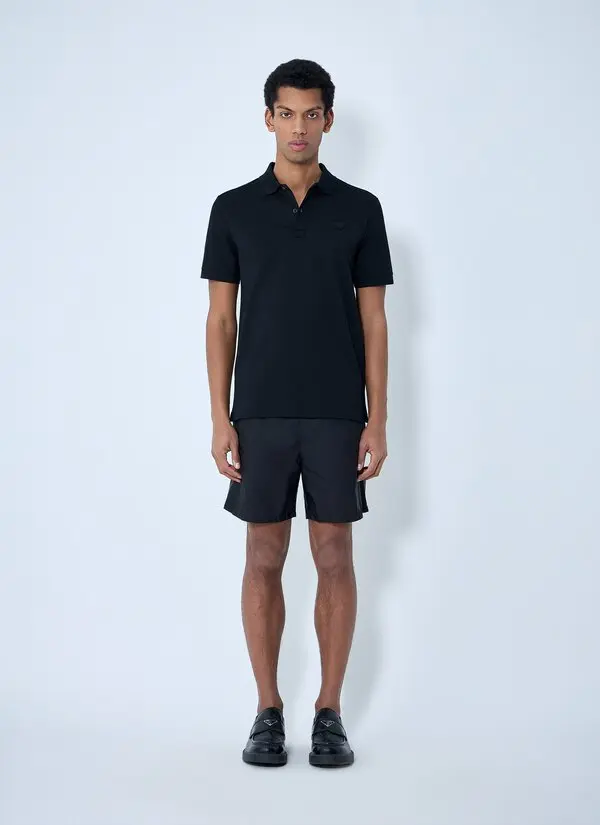 Prada Logo Motif Polo Shirt