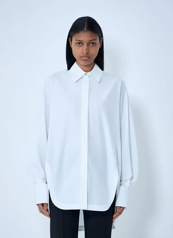 Sportmax Oversized Cotton Poplin Shirt