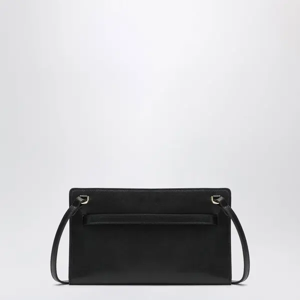 TOTEME Crossbody Bag With Belt Detail In Pebbled Leather - Black