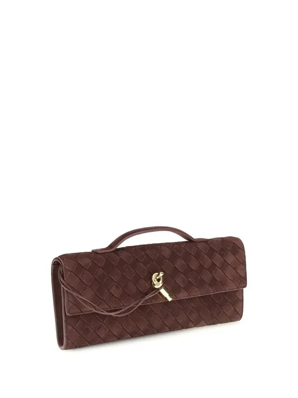 Bottega Veneta Andiamo Clutch - Brown
