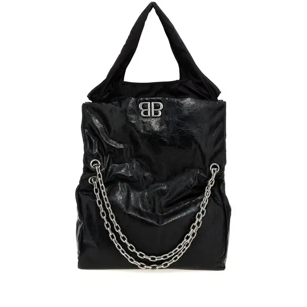 Balenciaga Calf Leather Tote Bag - Black