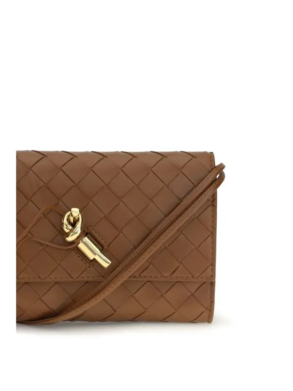 Bottega Veneta Andiamo Clutch Bag - Brown