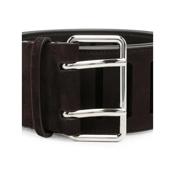 Alaïa Suede Cut-out Belt - Brown
