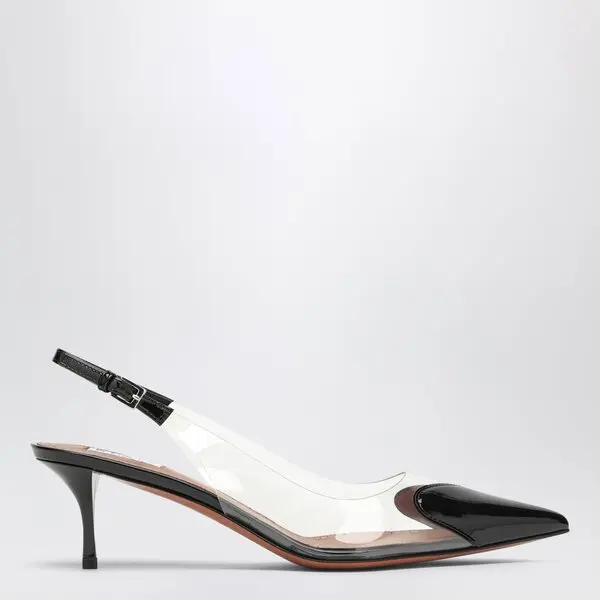 Alaïa Le Coeur Patent Leather Slingback - Black