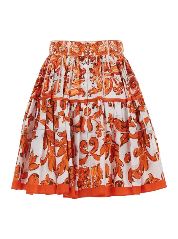 Dolce & Gabbana Maiolica Skirt - Multicolor