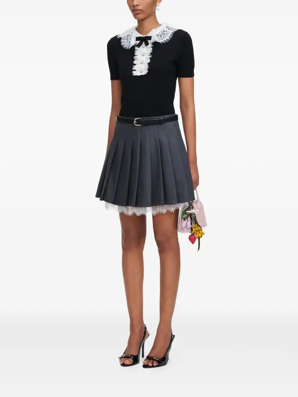 SELF-PORTRAIT Lace Collar Top