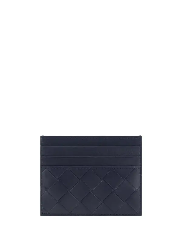 Bottega Veneta Leather Card Holder - Brown