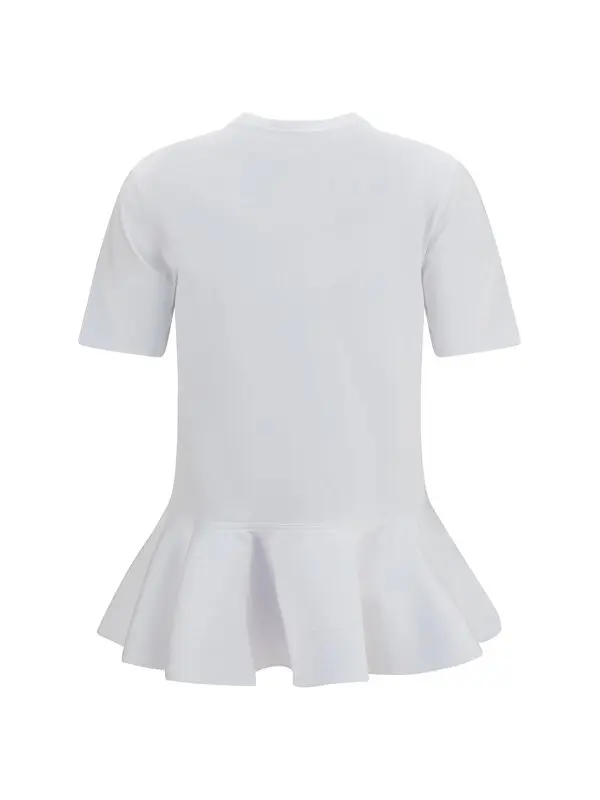 Alaïa Cotton Jersey Crinoline T-shirt - White