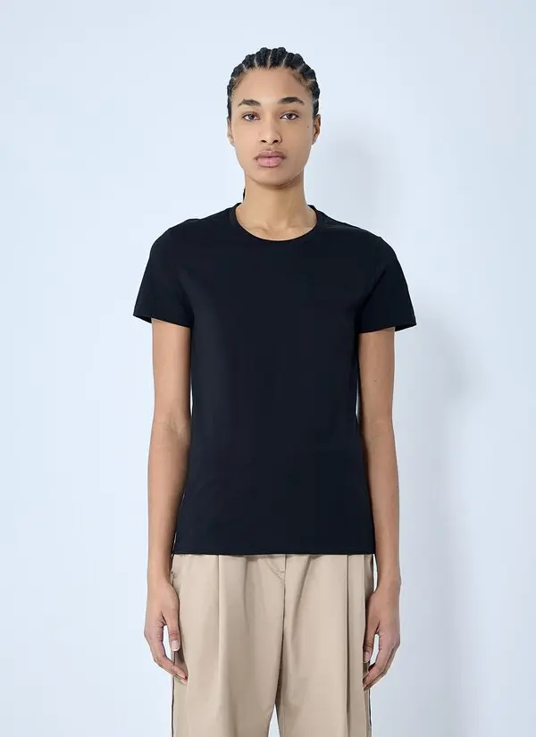 Moncler Logo Motif T-shirt - Black