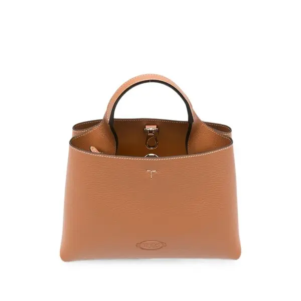 TOD'S Calf Leather Tote Bag - Brown
