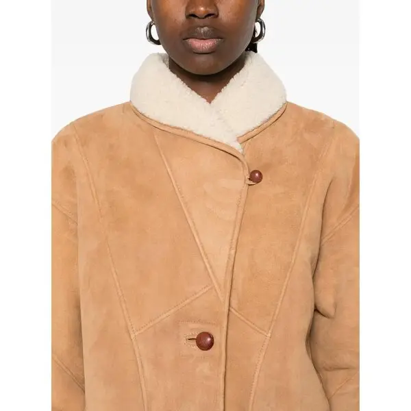 BLAZÉ MILANO Sheepskin Shearling Jacket - Brown