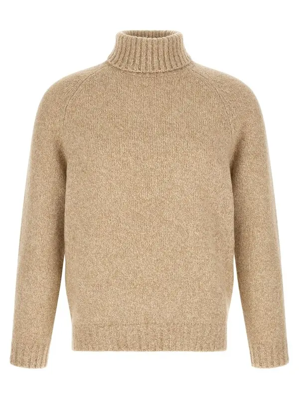 Brunello Cucinelli Raglan Sleeves Turtleneck Sweater - Cream