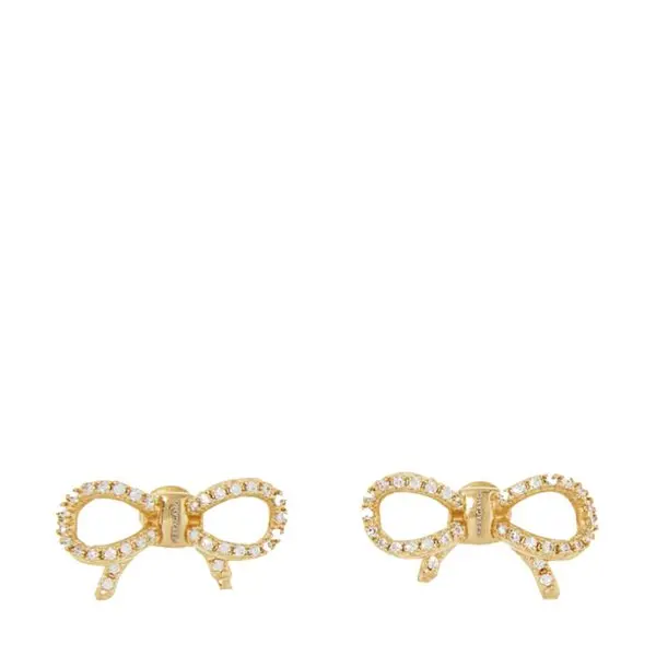 FERRAGAMO Vara Bow Earrings - Gold