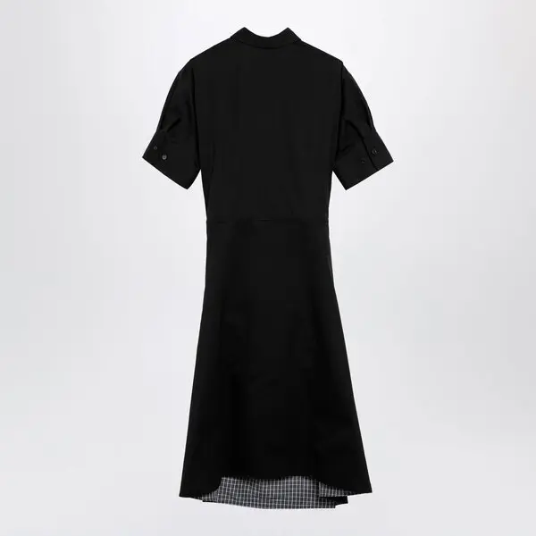 Loewe Cotton Gabardine Midi Shirt Dress - Black